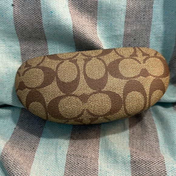 Coach | Accessories | Coach Logo Print Domed Eyesun Glass Hard ...